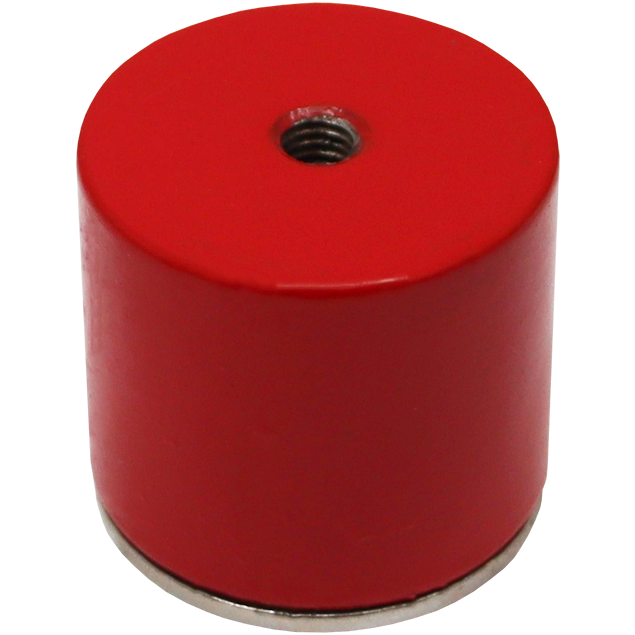 MAGNET POT 21MM DIAMETER EXXO - 4.0KG PULL WITH THREADED M6 HOLE ...