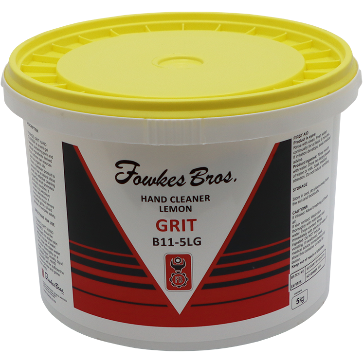 HAND CLEAN GRIT 5KG YELLOW LID FB - PARAFFIN FREE | Fowkes Bros