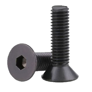 CAP SCREW CSK BLACK 3 X 12MM - COUNTERSUNK - KEY 2.0MM - GRADE 10.9 ...