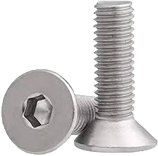 CAP SCREW CSK S/S A2 4 X 10MM - COUNTERSUNK - KEY 3.0MM - S/S 304 ...