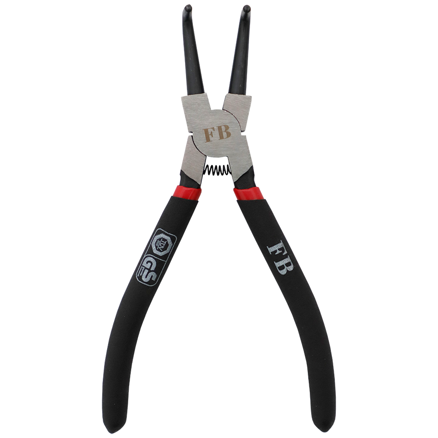PLIER CIRCLIP 180MM INT/BNT FB - INTERNAL BENT - WITH SPRING | Fowkes Bros