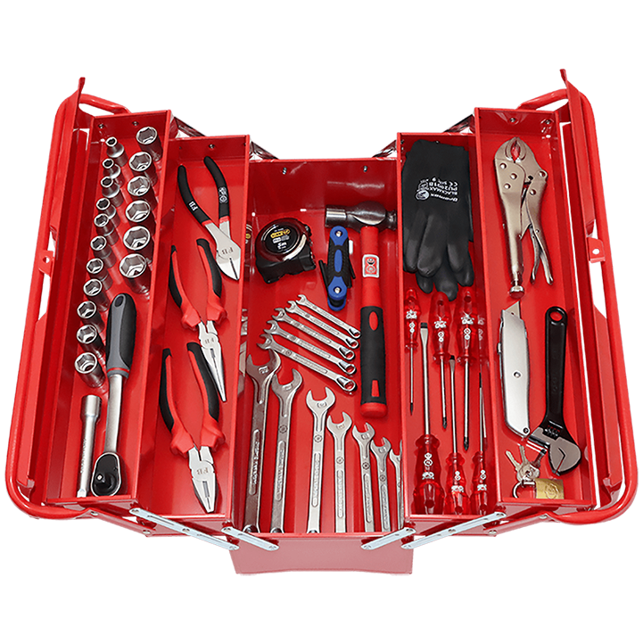 TOOL KIT ASSORT ENGINEERS BASIC KIT FB - TOOLBOX - 56 PC | Fowkes Bros
