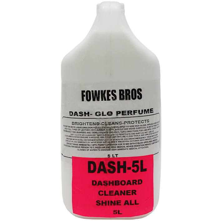 DASH CLEANER LIQUID 5L SHINE ALL - INTERIOR DASHBOARD / COCKPIT CLEANER ...