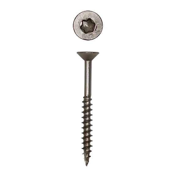 DECK SCREW CSK S/S A2 TORX 5.0X50MM - #10 - TORX T25 - T17 CUTTING ...