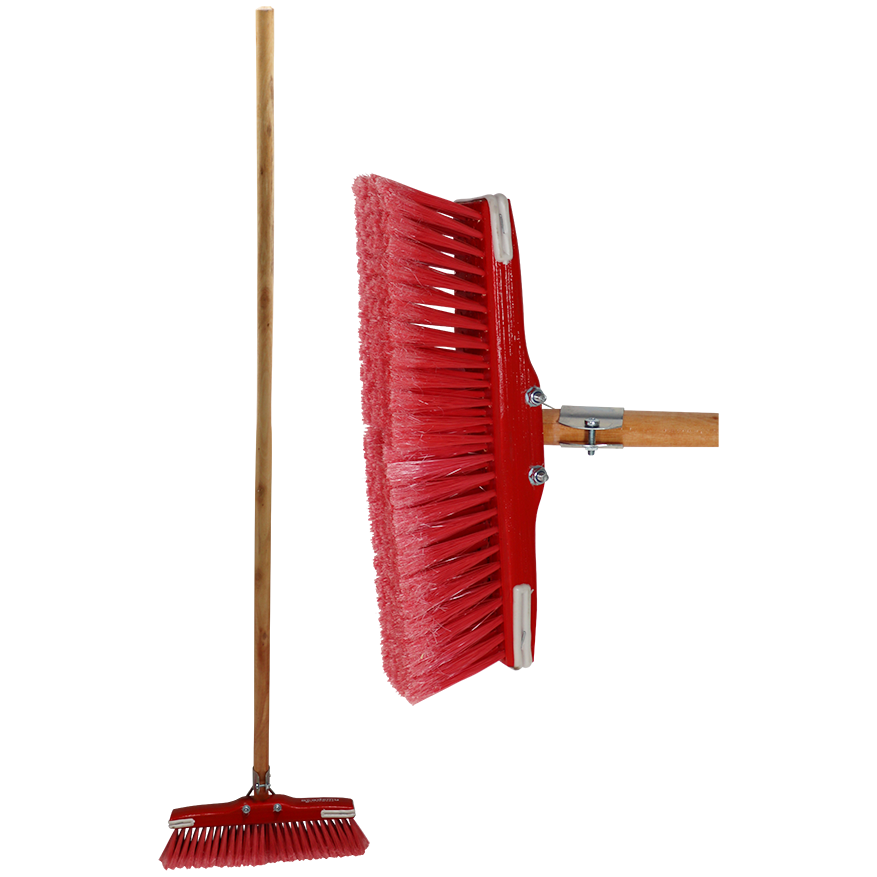 BROOM HOUSE WOOD HANDLE 300MM GB1 - SOFT BRISTLE - ASSORTED COLOURS ...