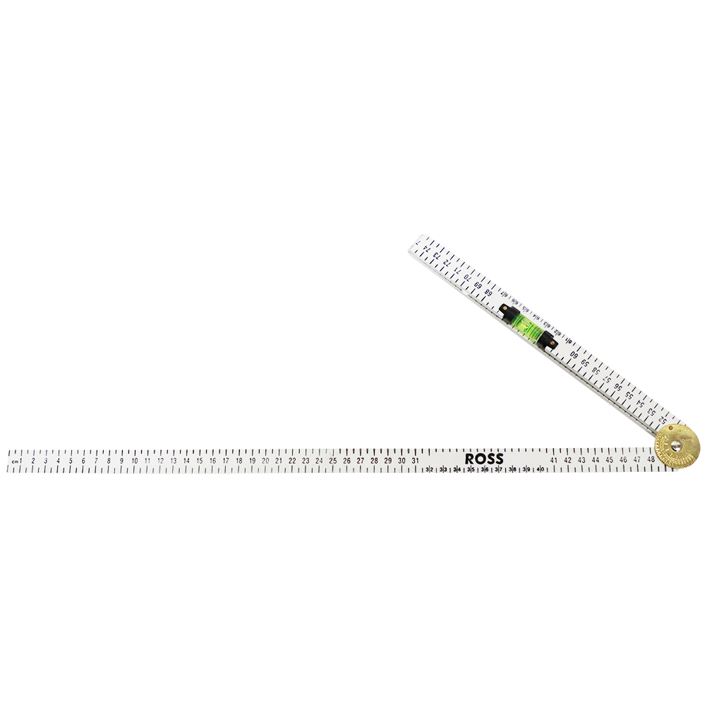 RULER FOLDING CLINOMETER 1M ROSS - PLASTIC 4 FOLD (SURVEYORS) | Fowkes Bros