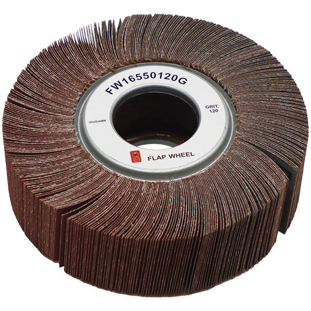 FLAP WHEEL 165 X 50MM 120G FB - 44.0MM BORE - PREMIUM CLOTH (285 FLAPS ...