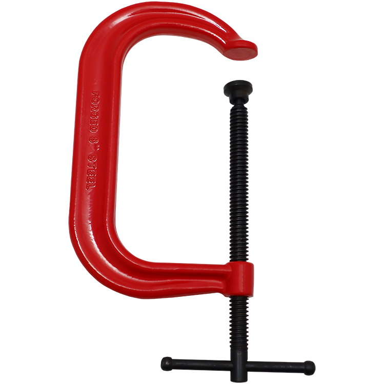CLAMP G 200MM RED FORGED FB - DWS - HEAVY DUTY FORGED | Fowkes Bros