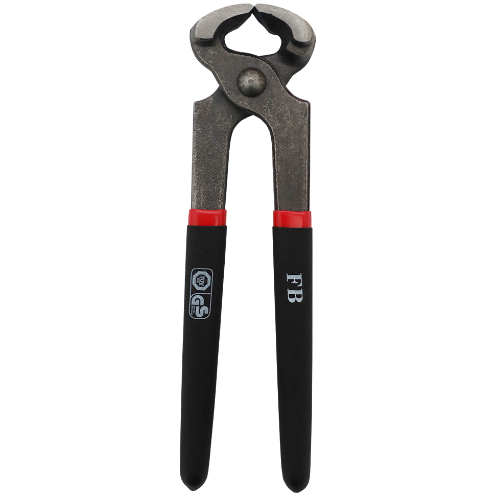 CARPENTERS PINCER 200MM FB - BLACK / RED GRIP - C55 STEEL | Fowkes Bros