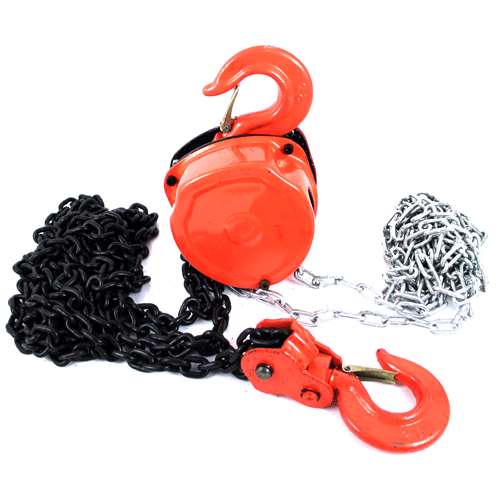 CHAIN BLOCK 1/2 TON X 2.5M LIFT H/D - EN 13157 COMPLIANT WITH TEST ...