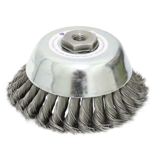 WIRE CUP BRUSH KNOT 140 X 14 X2.0 WERN - 0.80MM WIRE- THREAD M14 ...