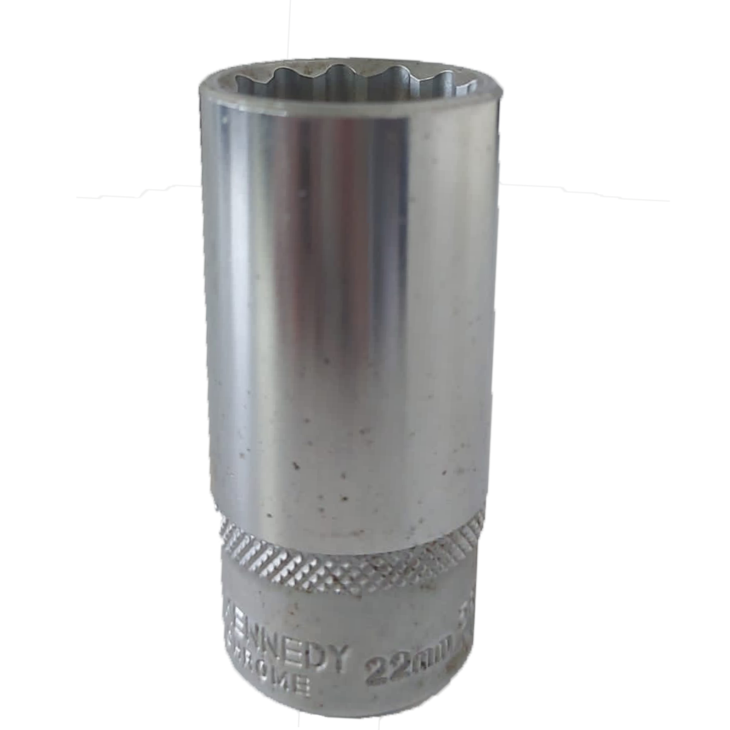 SOCKET DEEP 3/8"D 22MM BI-HEX KEN - BI-HEXAGON (12 PT) | Fowkes Bros