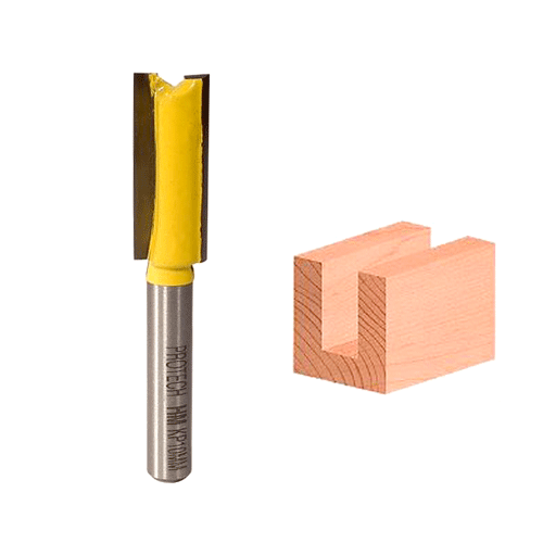 ROUTER BIT STRAIGHT 10 X 25MM - 1/4" SHANK (TCT) | Fowkes Bros