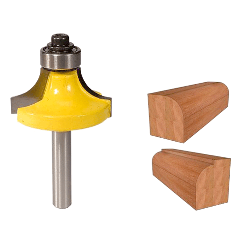 ROUTER BIT CORNER ROUNDING 1 1/4" - 1/4" SHANK - 3/8" RADIUS (TCT ...