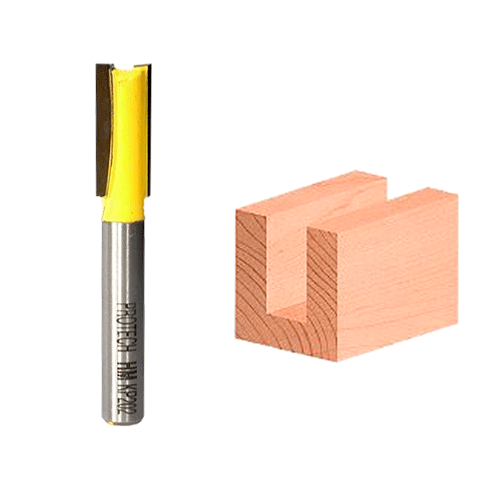 ROUTER BIT STRAIGHT 5/16" X 1" - 1/4" SHANK (TCT) | Fowkes Bros