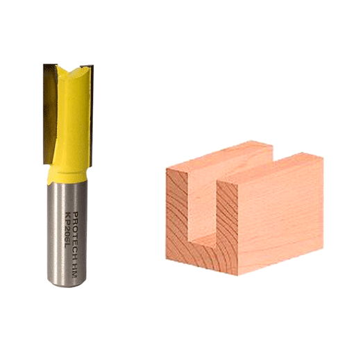 ROUTER BIT STRAIGHT LONG 9/16"X1 1/4" - 1/2" SHANK (TCT) | Fowkes Bros