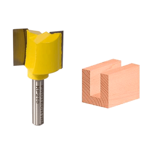 ROUTER BIT STRAIGHT 1 X 3/4" - 1/4" SHANK (TCT) | Fowkes Bros