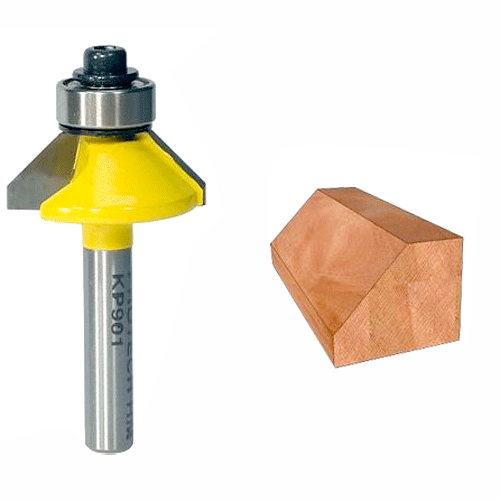ROUTER BIT CLASSIC 1 1/2" X 5/8" - 1/2" SHANK - 45° ANGLE (TCT ...