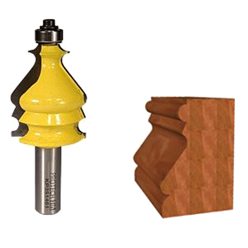 ROUTER BIT FACE MOULD 1 3/8" - 1/2" SHANK - 1/8" RADIUS (TCT) | Fowkes Bros