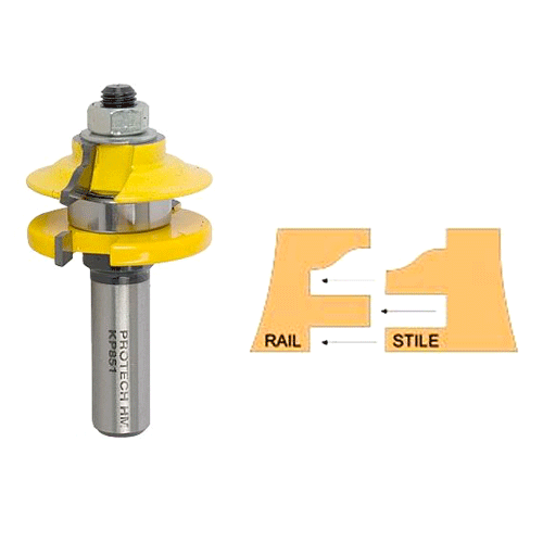 ROUTER BIT RAIL & STYLE 1 5/8" - 1/2" SHANK (TCT) | Fowkes Bros