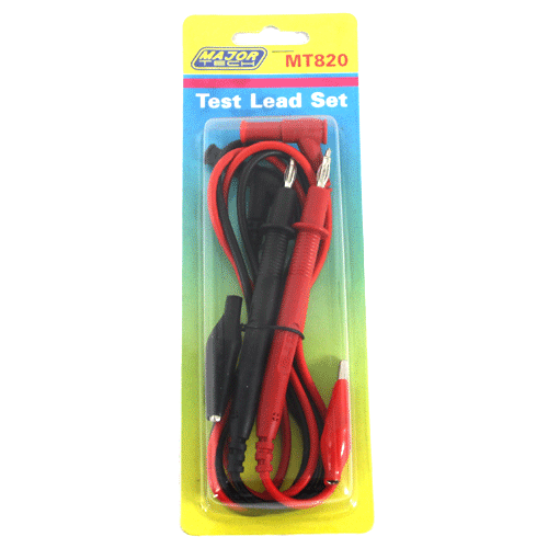 TESTER LEADS CROC CLIP & PROBE MAJ - 600V - 10A RATED (SEE DATA SHEET ...