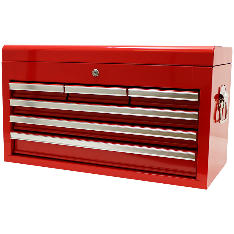 TOOL CHEST 6 DRAWER RED FB - L660 X W305 X H375 | Fowkes Bros