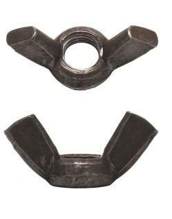 NUT WING BLACK 5MM - DIN 315 - BLACK | Fowkes Bros