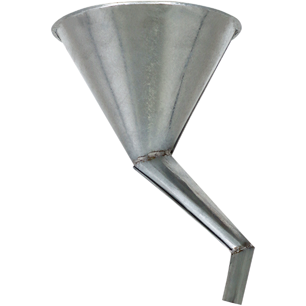 FUNNEL 180MM METAL RND OFFSET - 180MM (7") ROUND OFFSET | Fowkes Bros