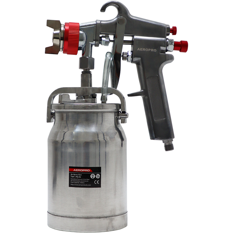 SPRAY GUN H/P SUCTION 1.8MM AEROPRO - 1000CC - 4.0 BAR MAX SUCTION FEED ...