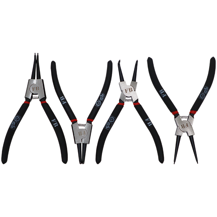 PLIER SET CIRCLIP 4 PCS FB - 180MM RED/BLACK HANDLE | Fowkes Bros