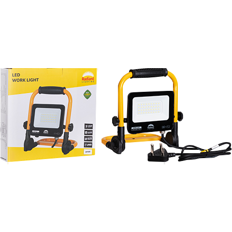 LIGHT WORK LED 50W STANDARD - PORTABLE WORKLIGHT - 5000 LUMEN | Fowkes Bros