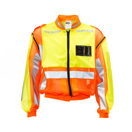 JACKET REFLECTIVE ORANGE/YELLOW M - TWO TONE WITH REFLECTIVE TAPE ...