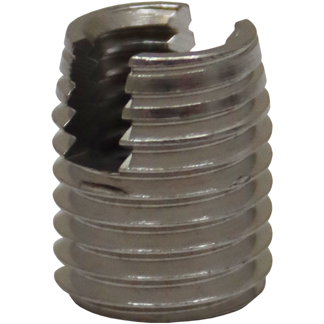 THREADED INSERT S/S 304 8.0 X 1.25 - SELF CUTTING INSERT (STAINLESS ...