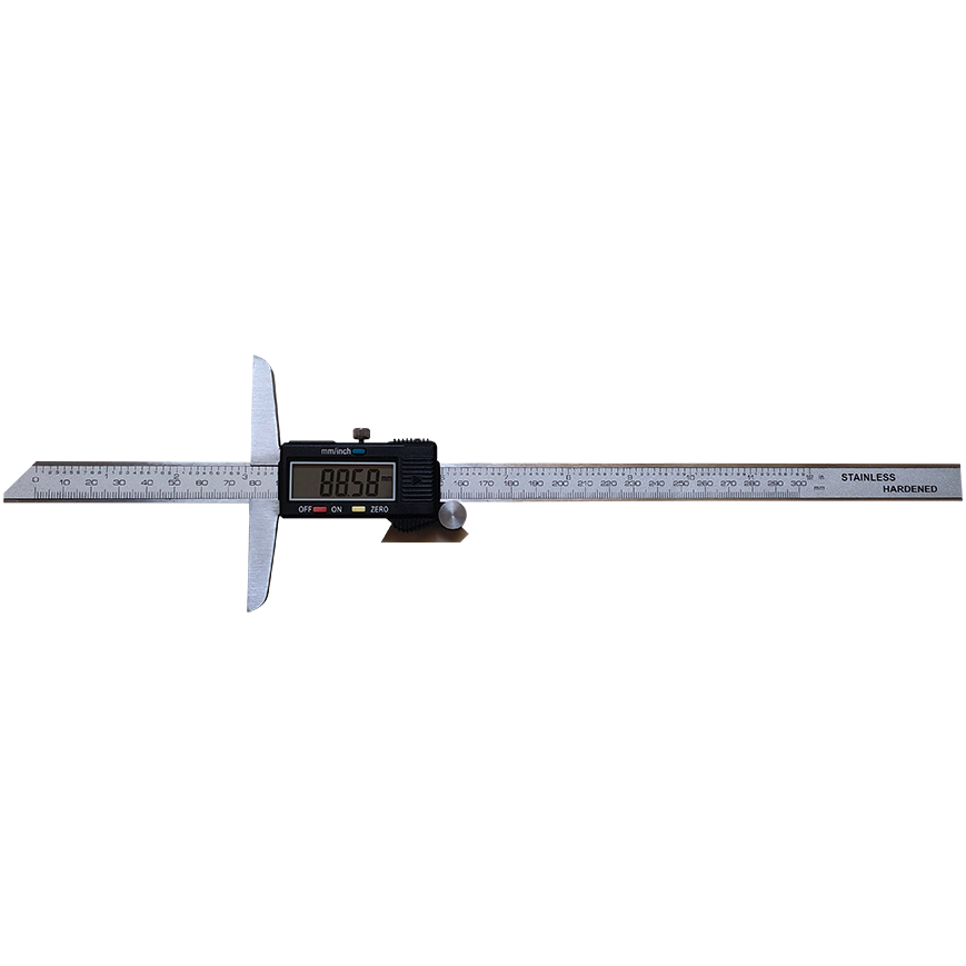VERNIER DEPTH GAUGE 300MM DIGITAL S/S - STAINLESS STEEL - GRAD.0.005MM ...