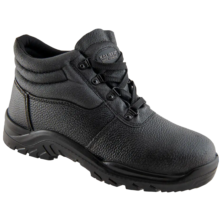 SAFETY BOOT 9 BLACK JACKAL KALIBER - STEEL TOE CAP (OIL RESIST ...