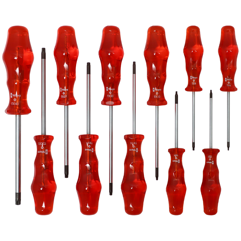 S/DRIV SET TORX 11PC WERA - SCREWDRIVER SET (TORX) - 11PIECE | Fowkes Bros