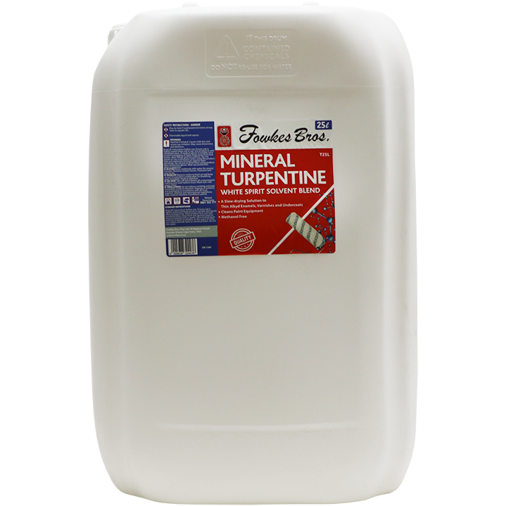 TURPENTINE MINERAL 25L - CLEANING SOLVENT (TURPS) | Fowkes Bros