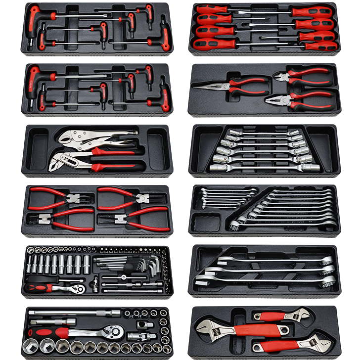 TOOL TROLLEY TOOLS ONLY (12 TRAYS) - DWS -155 PCS - TOOL INSERT TRAYS ...