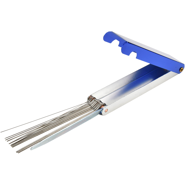 WELD TORCH GAS CUT NOZZLE CLEANER 100MM - STAINLESS STEEL BLADES ...