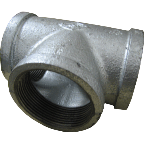 TEE EQUAL GALV 32MM - DWS - GALVANISED STRAIGHT TEE | Fowkes Bros