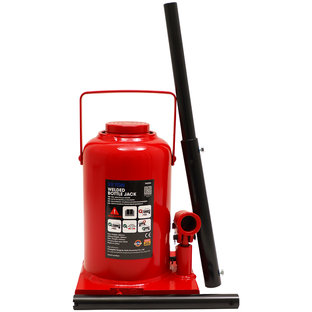 JACK BOTTLE 32T HYDRAULIC BIG RED - 160MM LIFTING HEIGHT (420MM MAX ...