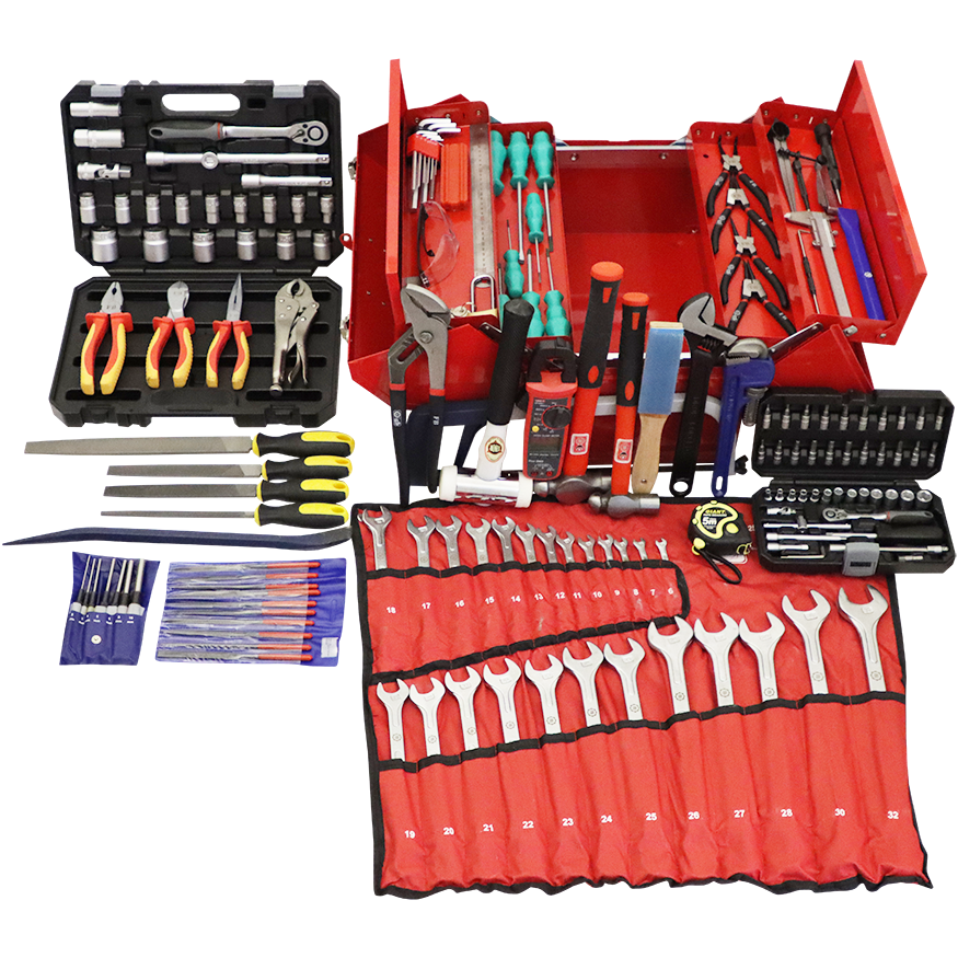 TOOL KIT ASSORT DIESEL MECHANIC FB - TOOLBOX - 46 PC | Fowkes Bros