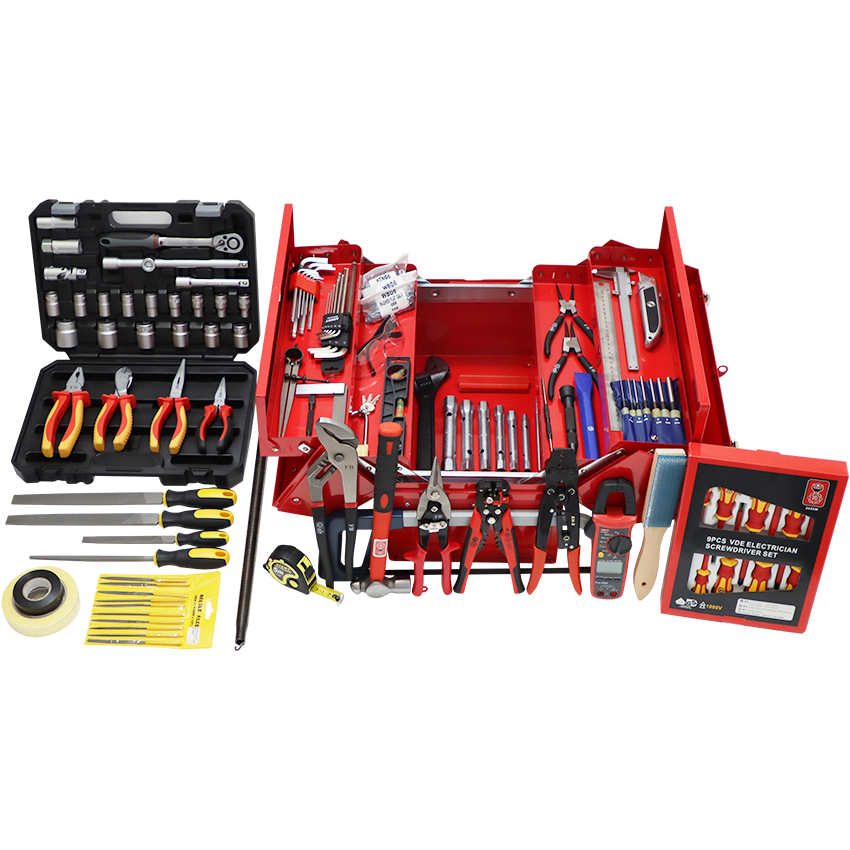 TOOL KIT ASSORT ELECTRICIAN FB - TOOLBOX - 45 PC | Fowkes Bros