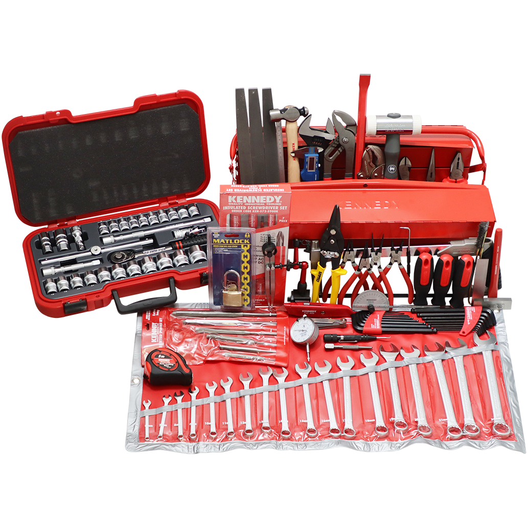TOOL KIT ASSORT FITTER & TURNER KEN - TOOLBOX - 45 PC | Fowkes Bros