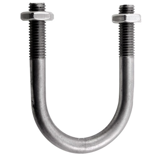 U BOLT M/S GALV M20 X 378W X 425H - TO SECURE 350MM PIPE (2 WASHERS ...
