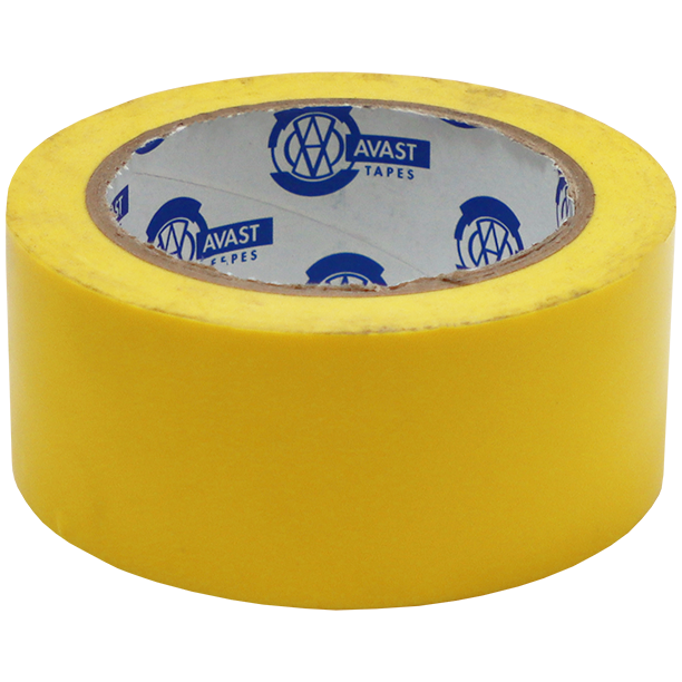 TAPE FLOOR MARKING 48MMX30M YELLOW - 150 MIC PVC TAPE - NATURAL RUBBER ...
