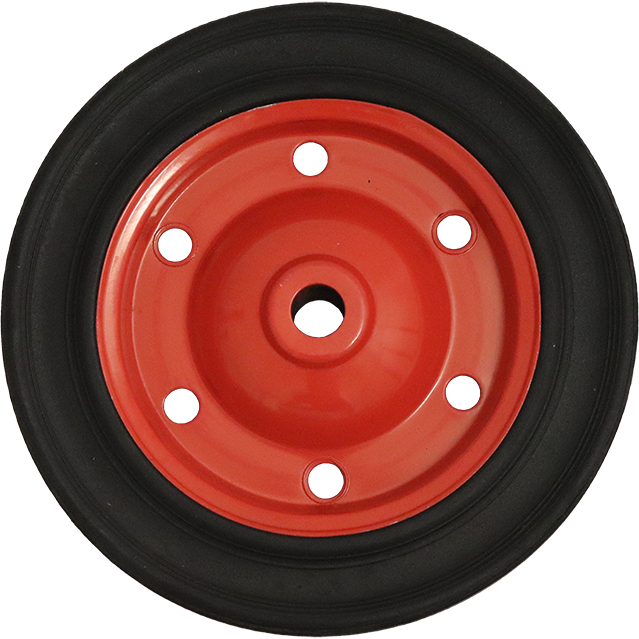WHEELBARROW WHEEL SOLID 13X2 RED FB - SOLID WHEEL - STEEL HUB | Fowkes Bros