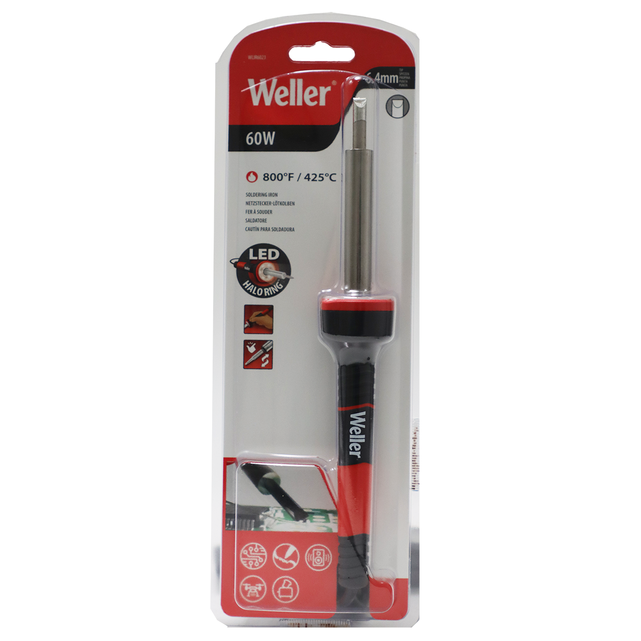 SOLDERING IRON 60W WELLER - 230V LED HALO RING | Fowkes Bros