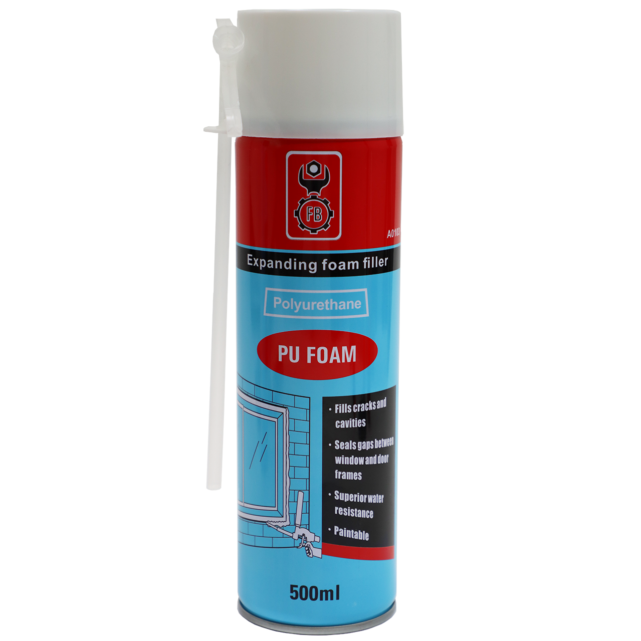 Foam Filler 500ml Fb Pu Expanding Foam Sealant Fowkes Bros