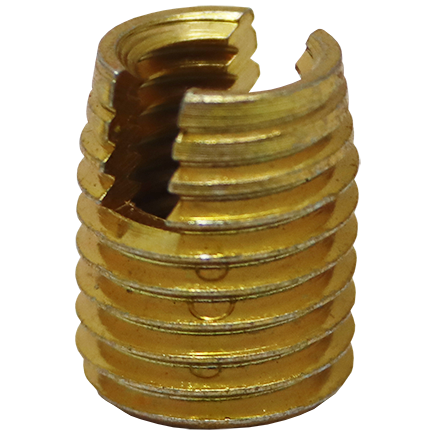 THREADED INSERT 8.0 X 1.25 - SLOTTED SOLID STEEL - "VASBYT" | Fowkes Bros